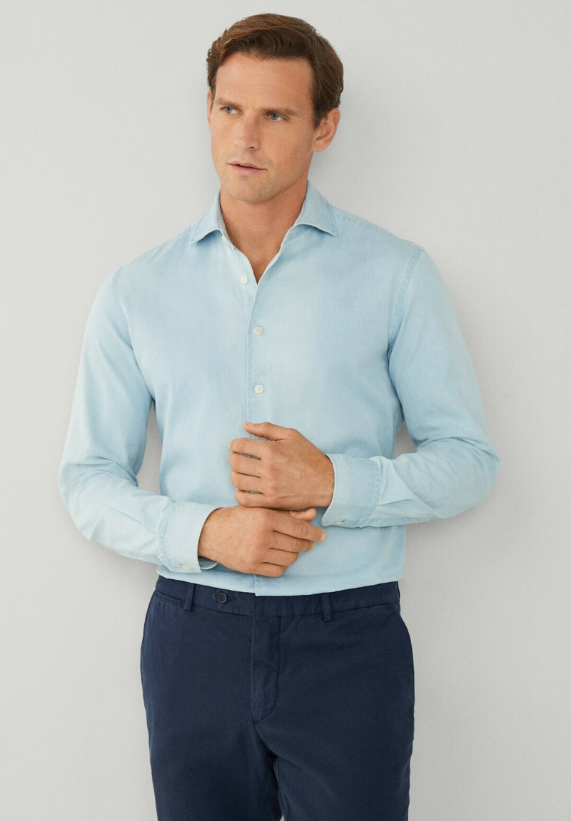 Hackett London BLEACH - Shirt - sky blue/blue - Zalando
