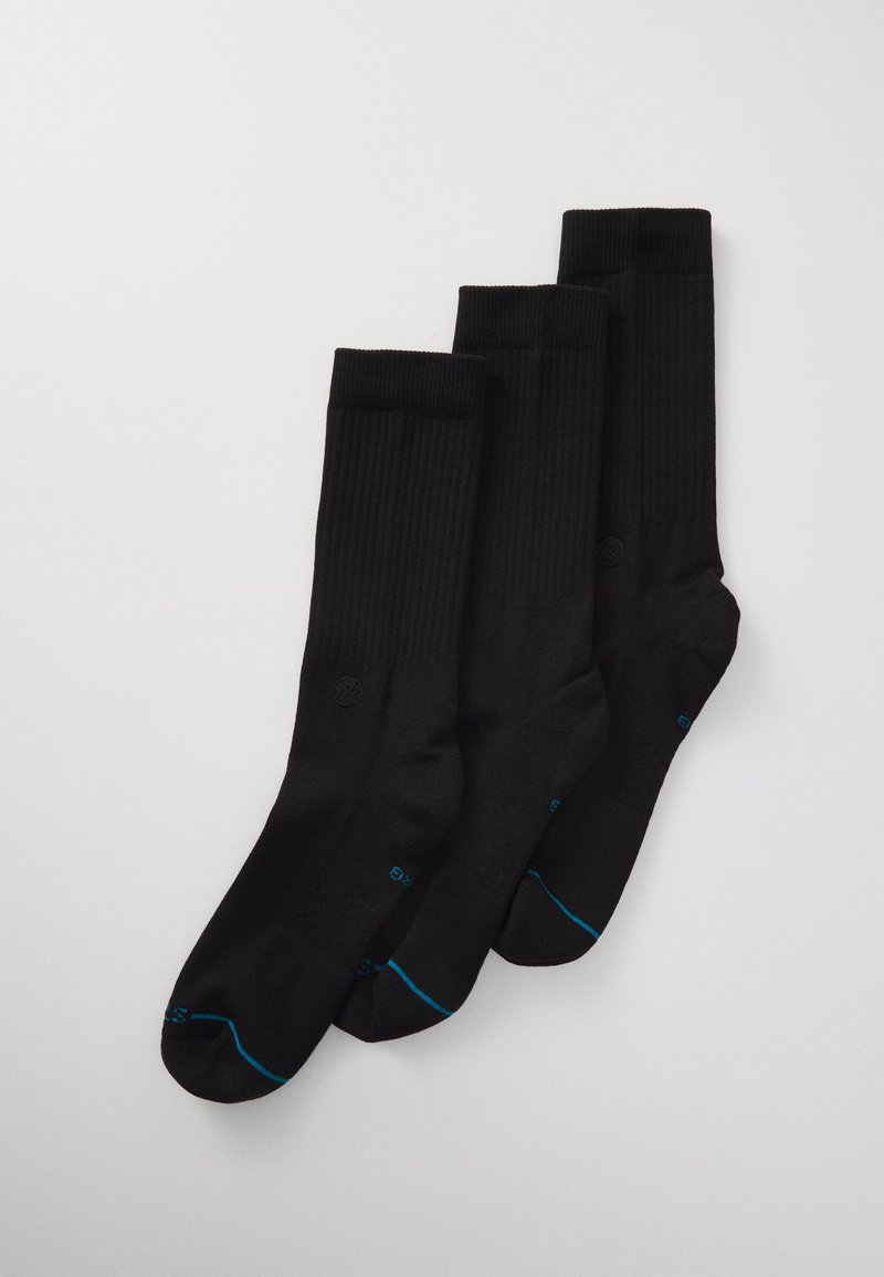 Stance ICON 3 PACK - Socks - black/black/black - Zalando.co.uk