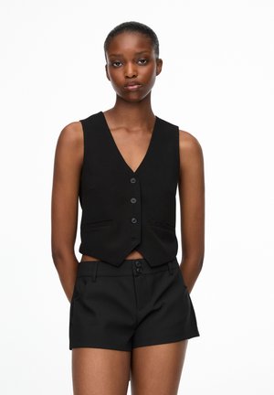 Next TAILORED CREPE - Weste - black/schwarz - Zalando.de