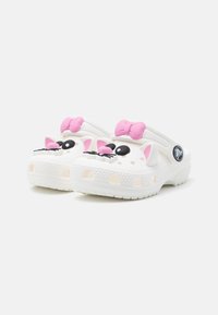 Crocs CLASSIC IAM CAT - Mules - white/pink/white - Zalando.co.uk