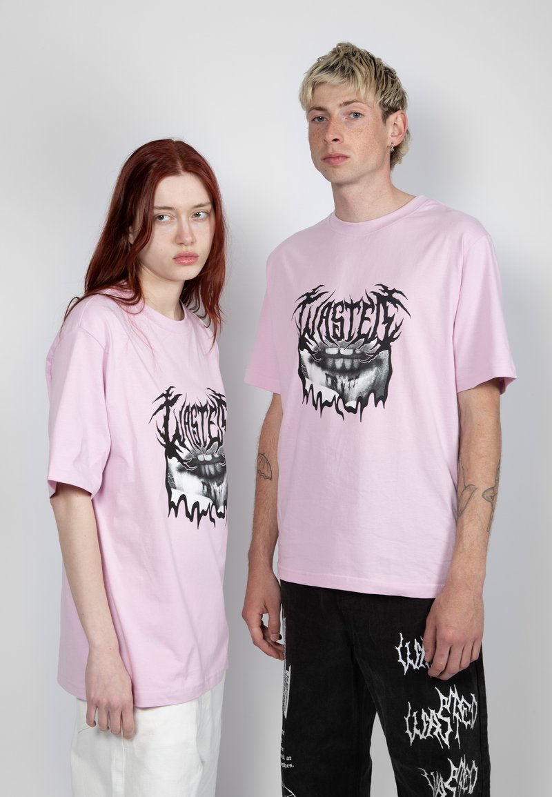 Wasted Paris ROLL UNISEX - Camiseta estampada - sour pink/rosa - Zalando.es