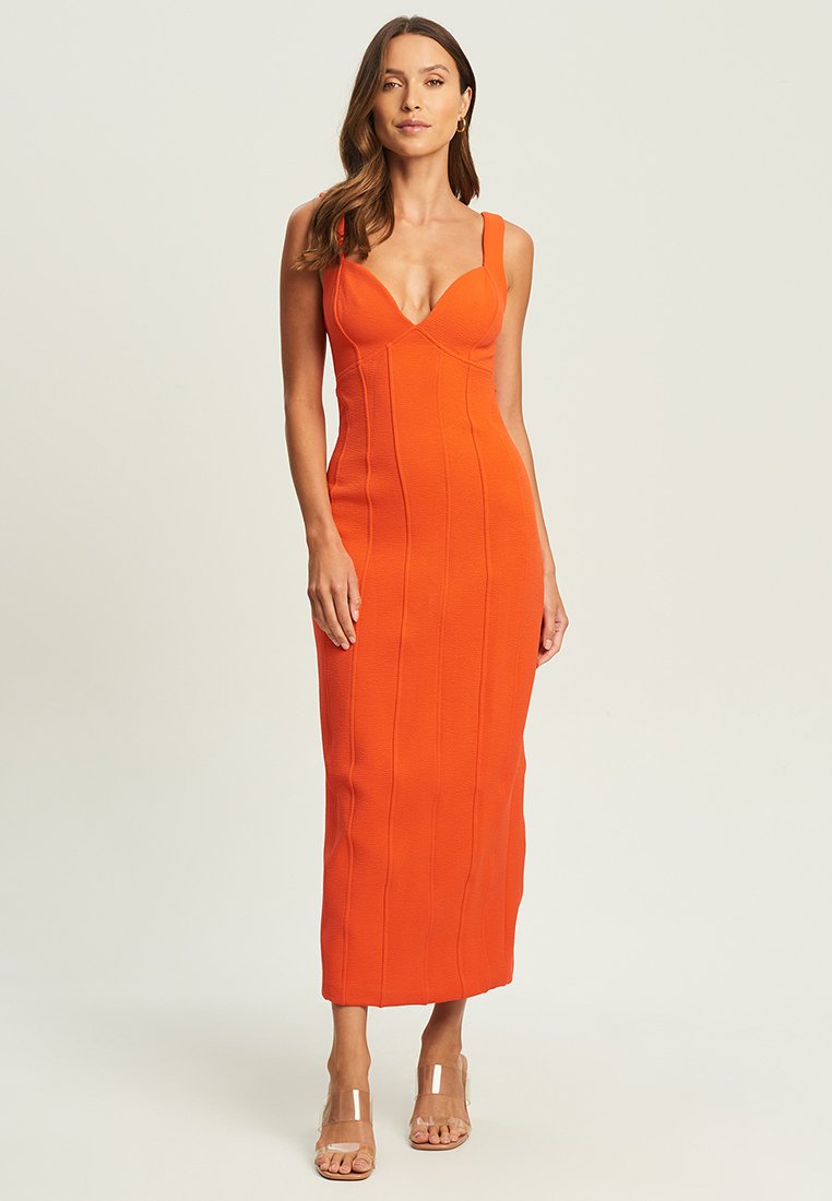 BWLDR ELIDIA - Fodralklänning - coral/röd - Zalando.se