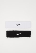 Nike Performance HEADBAND UNISEX 2 PACK - Sweatband - black/white/black ...