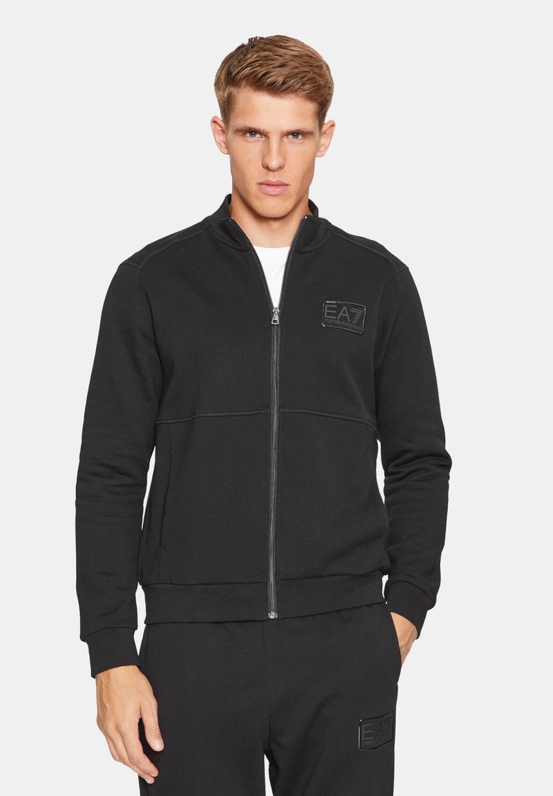 EA7 Emporio Armani Felpa con zip - black/nero - Zalando.it