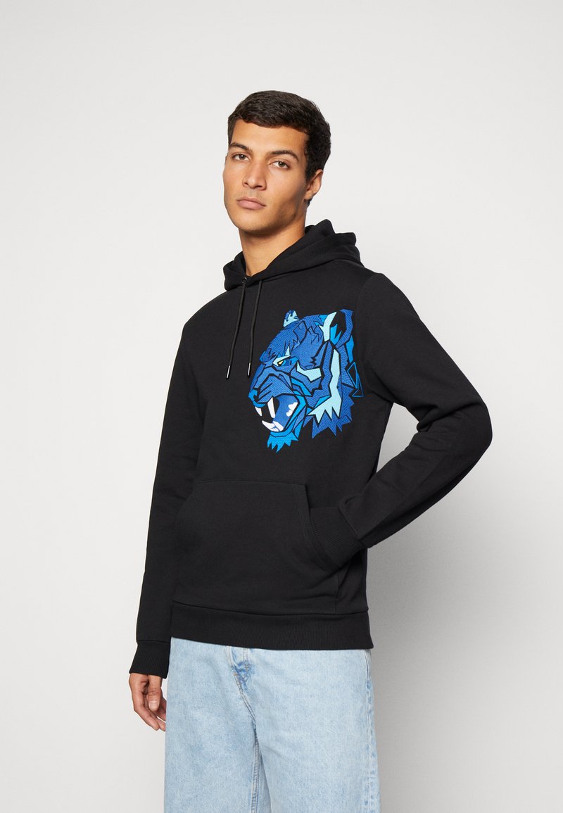 Kings Will Dream DEMON HOOD - Sweatshirt - jet black/teal/pink/black ...