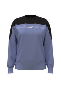 Puma AROUND THE BLOCK RUNDHALS - Sweatshirt - lavendar pop black/lila ...