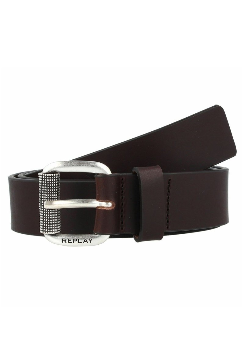 Replay Belt - brown cocoa/dark brown - Zalando