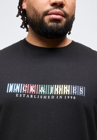 Jack & Jones JORNANTUCKET BRANDING TEE - Print T-shirt - black ...