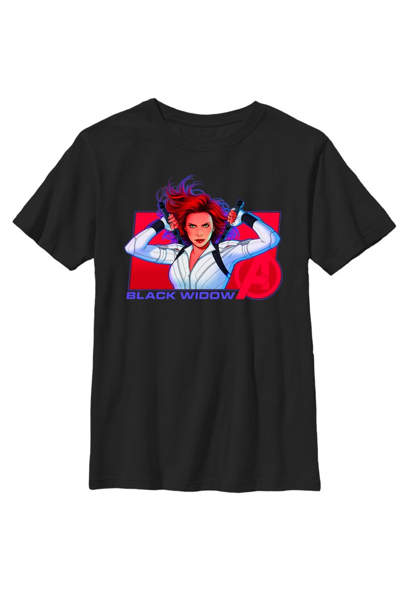 Marvel BLACK WIDOW: MOVIE READY WIDOW - T-shirt print - black/zwart ...