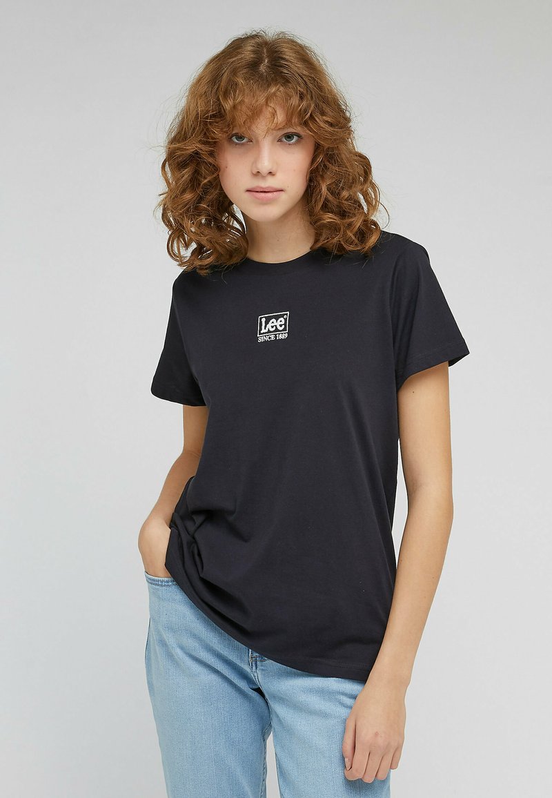 Lee SMALL LOGO - Basic T-shirt - black - Zalando