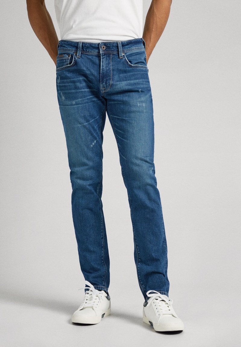 Pepe Jeans STANLEY - Jeans Tapered Fit - denim/blue denim - Zalando.de