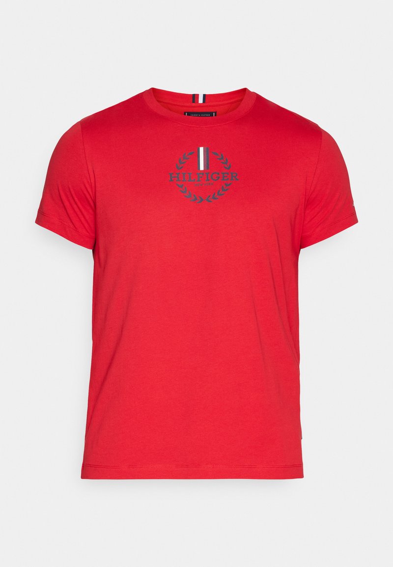 Tommy Hilfiger GLOBAL STRIPE WREATH TEE - Apdrukāts T-krekls - primary ...