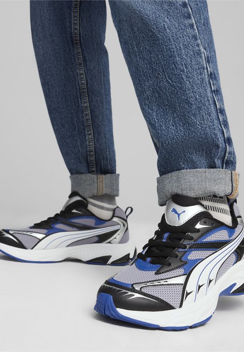 Puma MORPHIC BASE UNISEX - Sneakers - feather gray/black/hvid - Zalando.dk