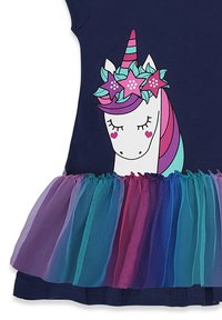 Denokids BEKLEIDUNG NAVY BLUE UNICORN - Jersey dress - navy blue (cff ...