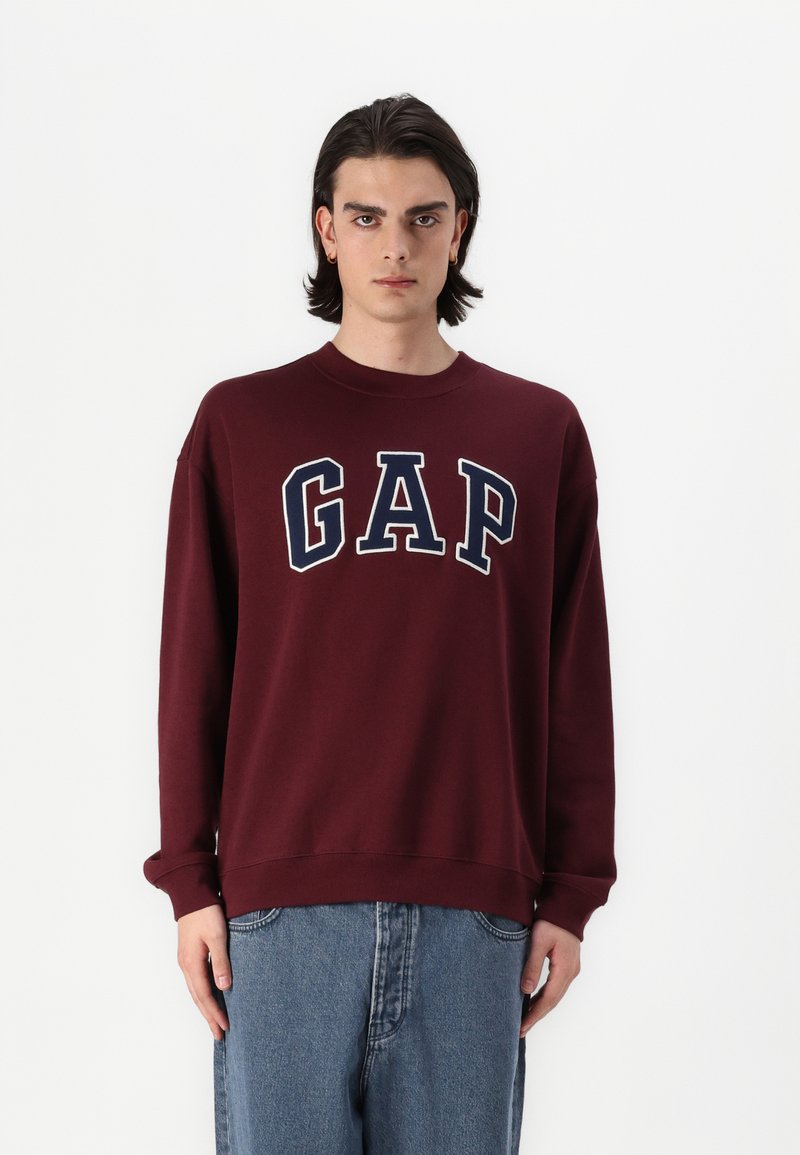 GAP HERITAGE LOGO CREW - Sweatshirt - noir red/rød - Zalando.no