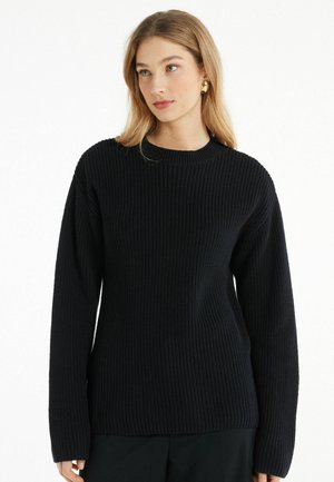 Urban Classics CHUNKY FLUFFY - Strickpullover - black/schwarz - Zalando.ch
