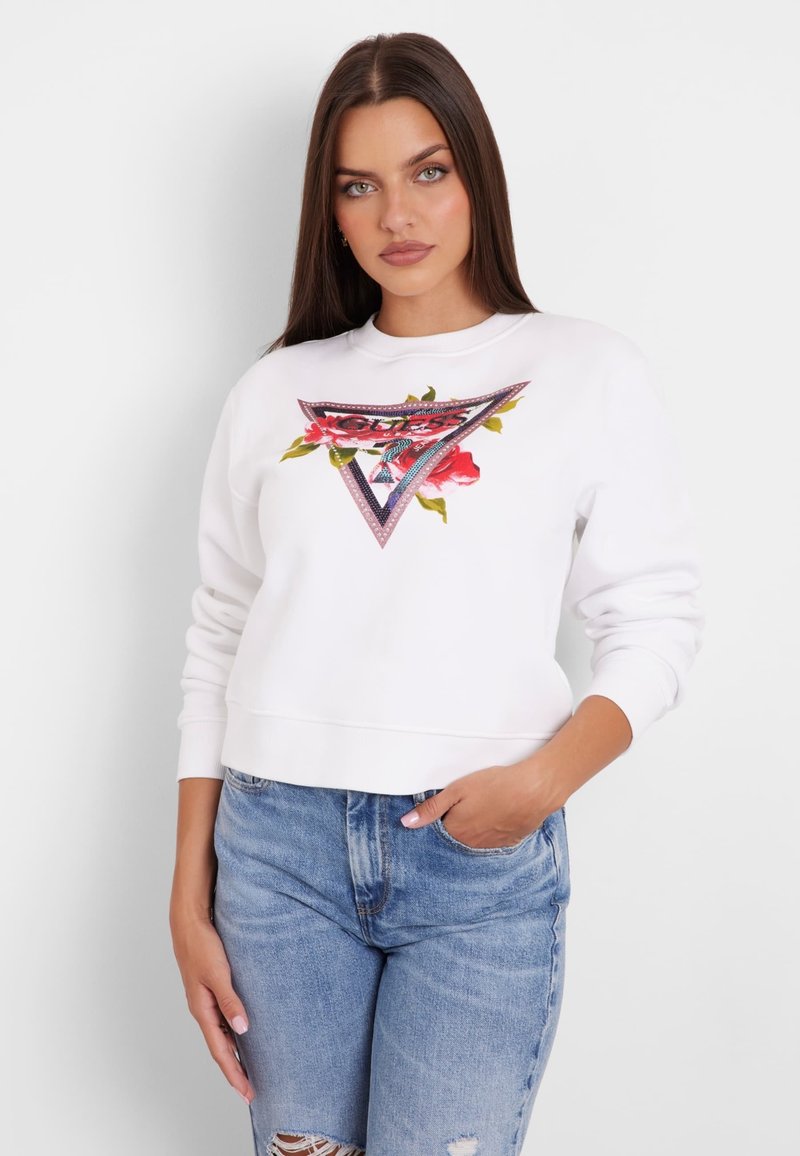 Guess LOGO - Sweater - weiß/wit - Zalando.nl
