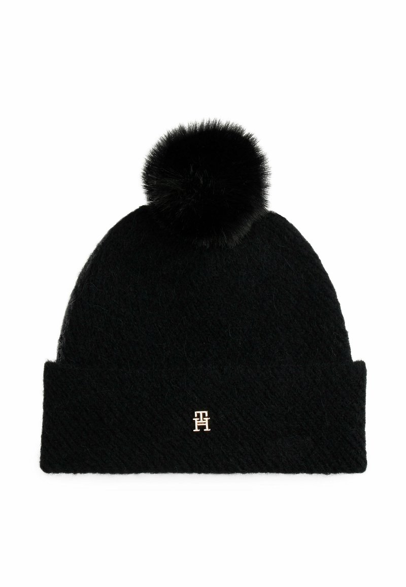 Tommy Hilfiger POM - Mütze - black/schwarz - Zalando