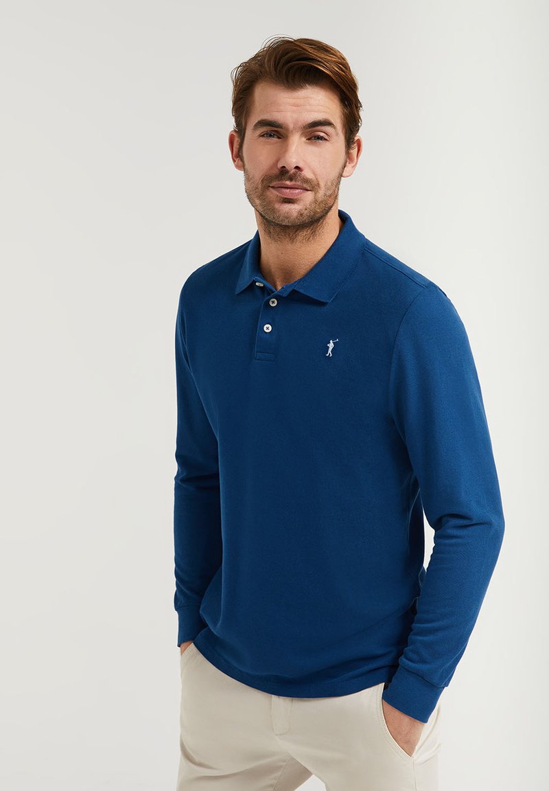 Polo Club LONG SLEEVE REGULAR FIT - Polo - indigo blue/azul - Zalando.es