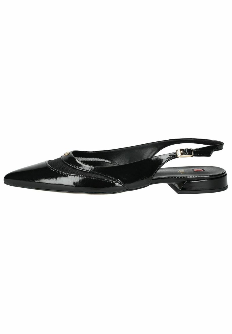 Högl Slingback ballet pumps - schwarz/metallic black - Zalando