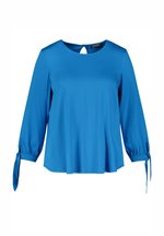 Samoon 3/4 ARM MIT KNOTEN-DETAILS AM ARM - Blouse - digital blue/blue - Zalando.de
