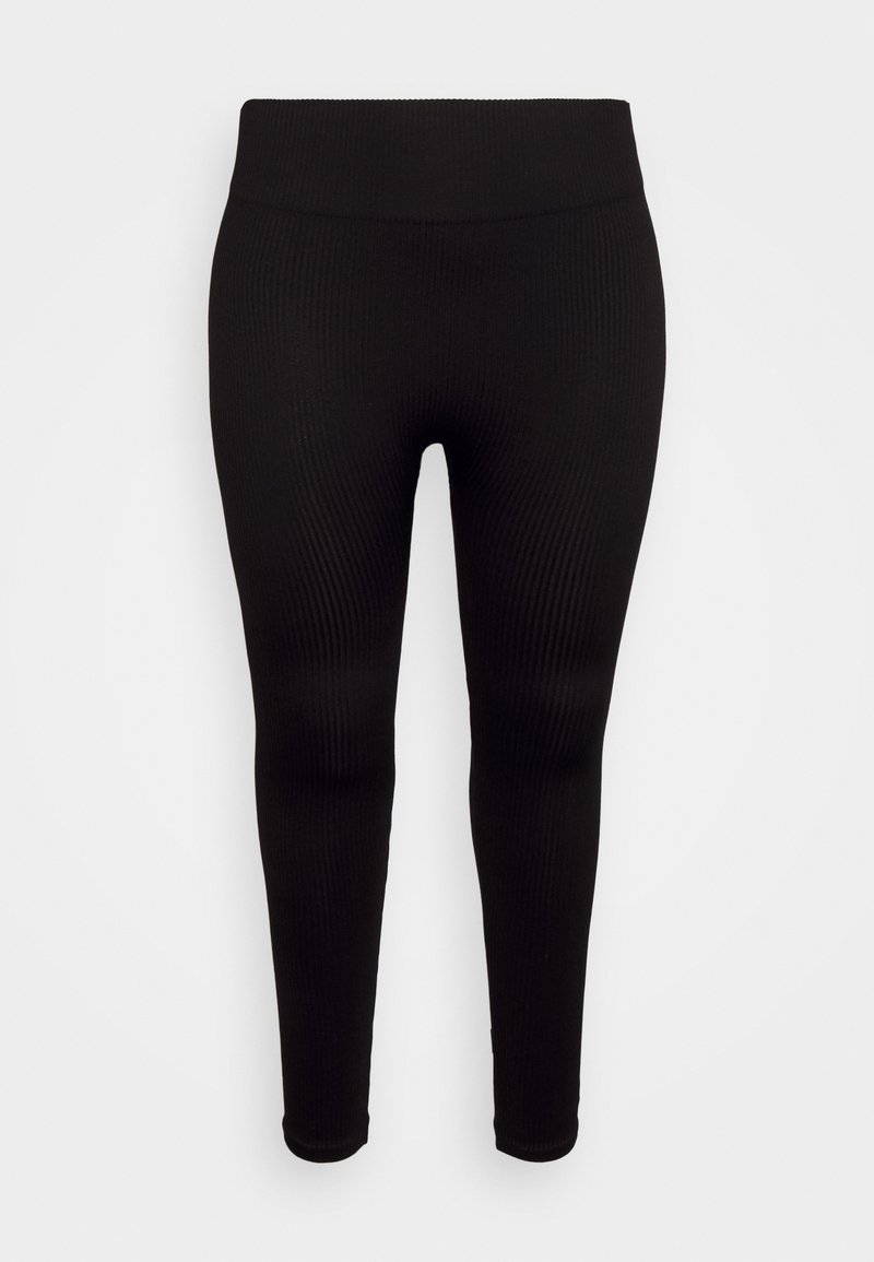 ONLY Play ONPJAINA HW SEAM TIGHTS CURVY PLUS SIZE Tights Black only-play-onpjaina-hw-seam-tights-curvy-plus-size-tights-black