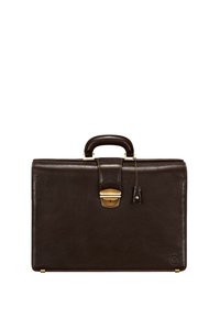 Maxwell Scott THE BASILIO LARGE - Briefcase - dunkelbraun/dark brown ...