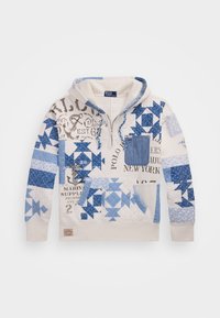 Polo Ralph Lauren VINTAGE FIT PATCHWORK FLEECE HOODIE - Hoodie - nevis ...