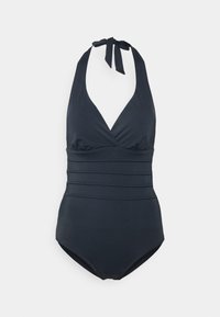 MAGIC Bodyfashion HALTER SWIMSUIT - Swimsuit - navy blue/dark blue ...