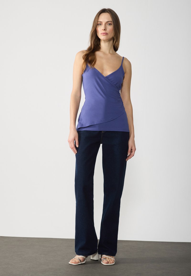 Anna Field 2 PACK - Top - light taupe,skipper blue/taupe - Zalando.de