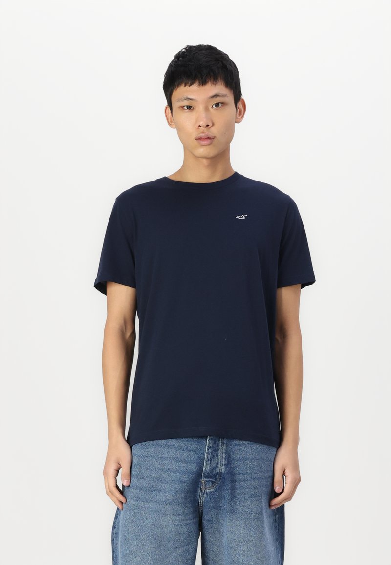Hollister Co. ICON CREW - Basic T-shirt - navy blazer/dark blue - Zalando.ie