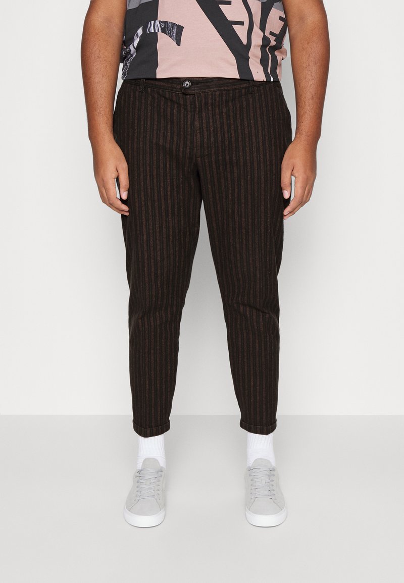 Redefined Rebel ERCAN CROPPED PANTS - Pantalon classique - black/noir ...