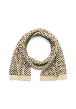 Kaffe CLARA - Scarf - sand black check knit/sand - Zalando.ie