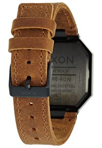 Nixon RE-RUN - Montre à affichage digital - black / brown/noir - ZALANDO.FR