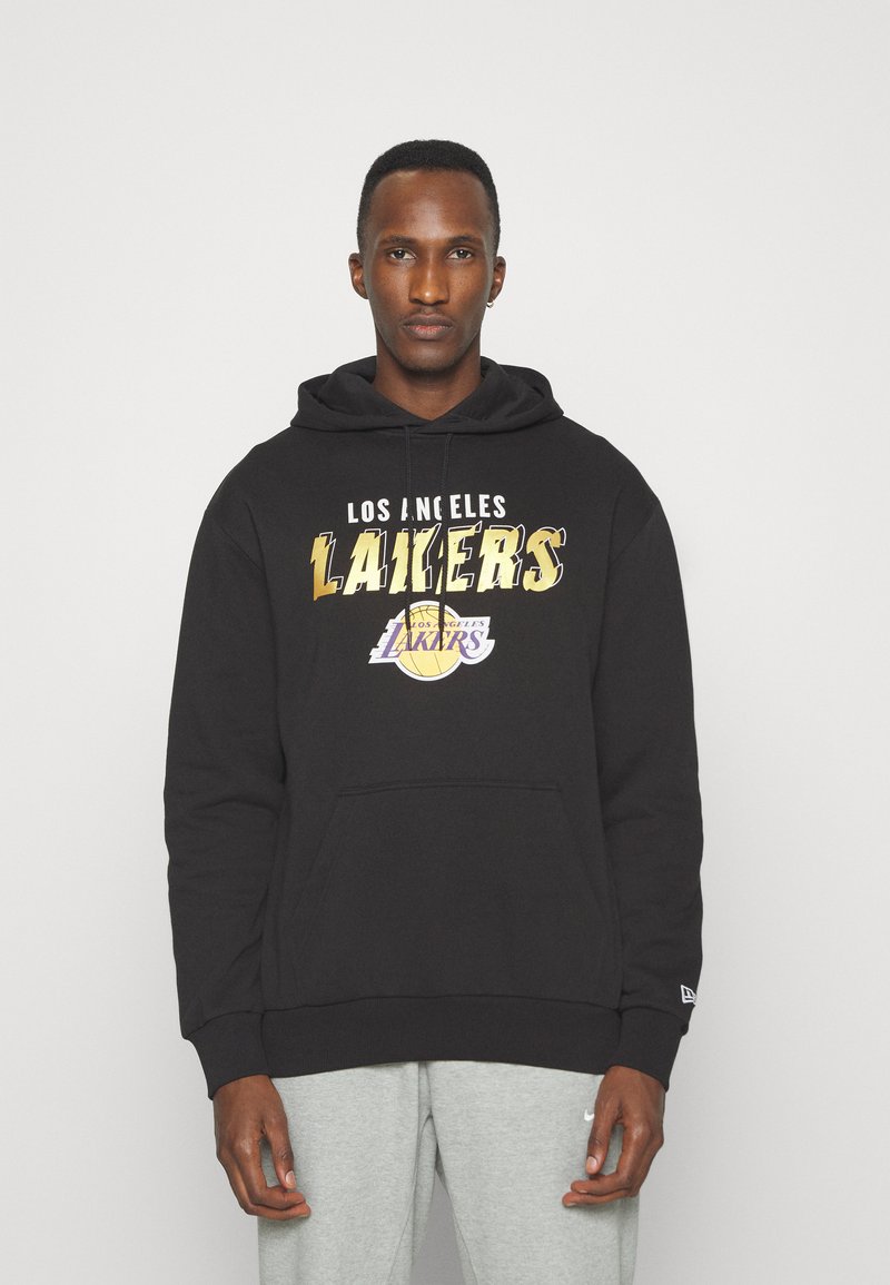 New Era NBA LOS ANGELES LAKERS TEAM SCRIPT HOODY - Club wear - black ...