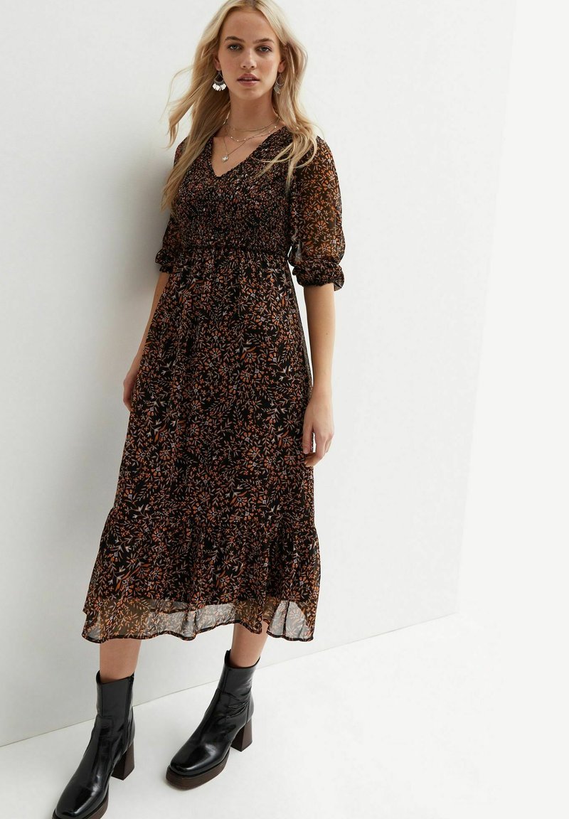 New Look Jurk - black pattern/zwart - Zalando.be