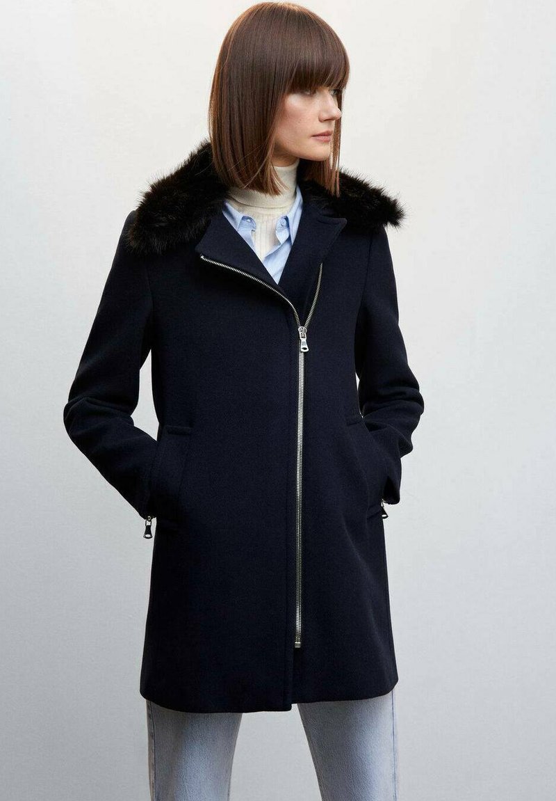 Mango BONITO - Classic coat - marineblau/royal blue - Zalando.co.uk