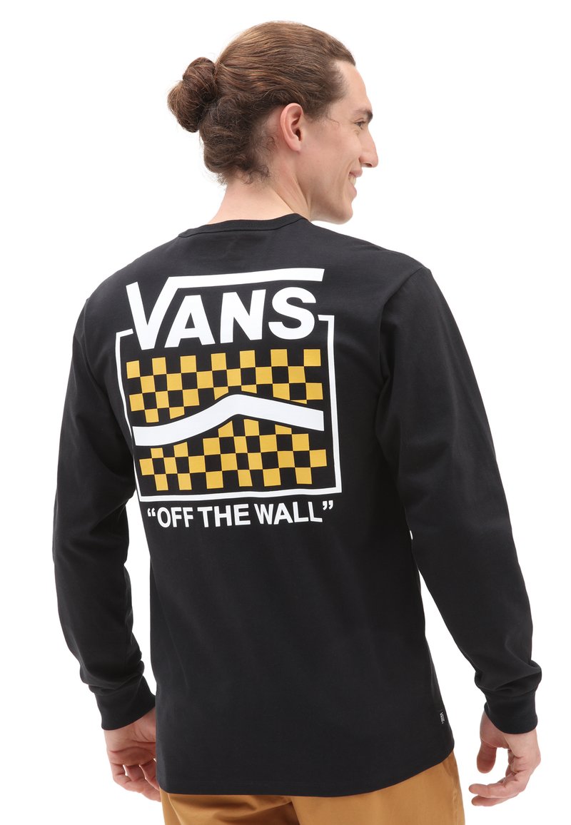 Vans OFF THE WALL SIDESTRIPE BOX LS TEE - Longsleeve - black/zwart ...
