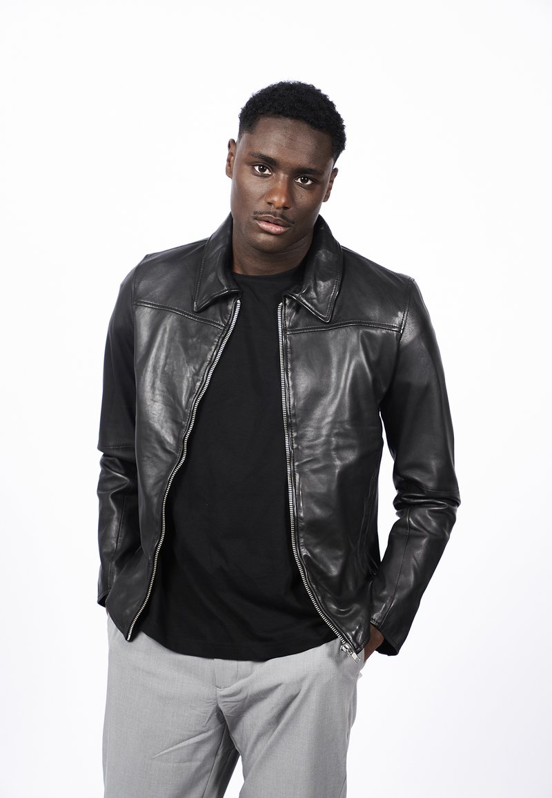 Freaky Nation FINLEY FN - Giacca di pelle - black/nero - Zalando.it