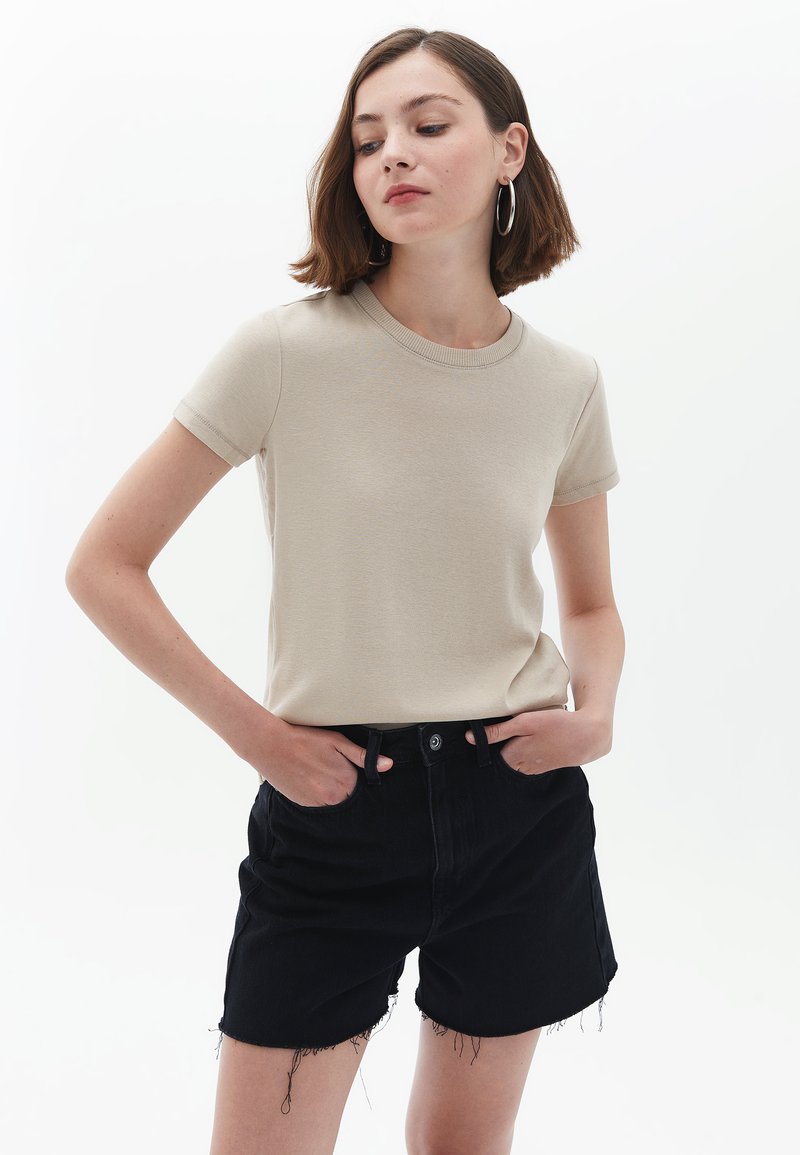 OXXO CREW NECK - Basic T-shirt - oxford tan/tan - Zalando