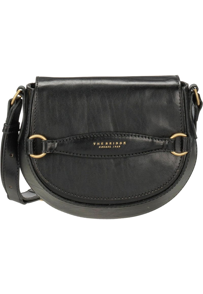 The Bridge BETTINA - Sac bandoulière - black gold/noir métallisé ...