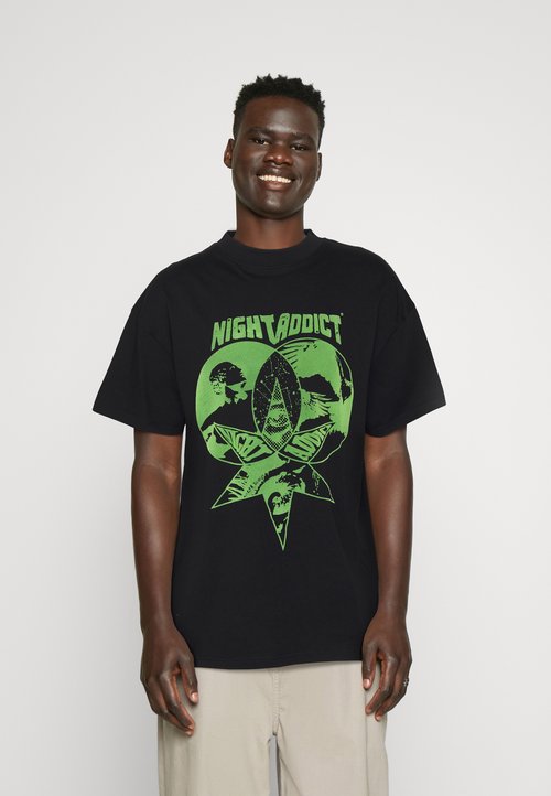 Night Addict T-Shirt print - black/schwarz - Zalando.ch