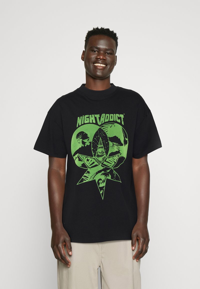 Night Addict Print T-shirt - black - Zalando.ie