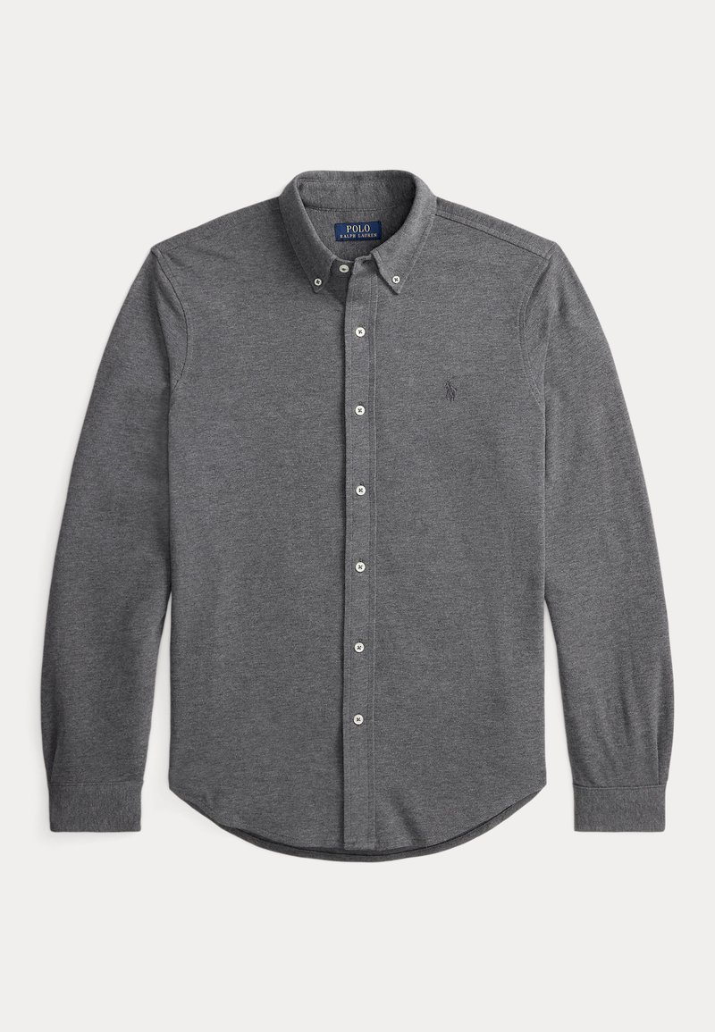 Polo Ralph Lauren FEATHERWEIGHT MESH SHIRT - Hemd - medium heather/grau ...