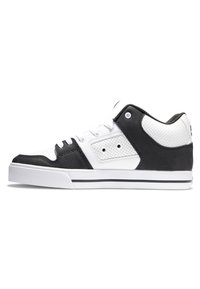 DC Shoes PURE MID - Sneaker low - white black white/weiß - Zalando