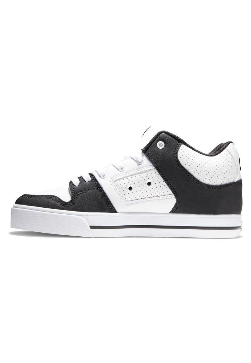 DC Shoes PURE MID - Zapatillas - white black white/blanco - Zalando.es