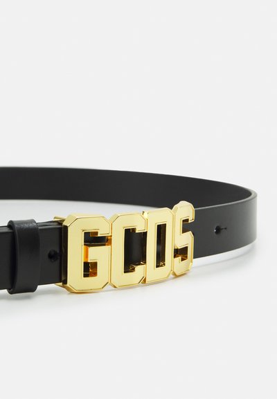 GCDS LOGO BELT - Gürtel - gold-coloured/schwarz - Zalando.de