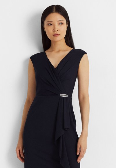 Lauren Ralph Lauren KARLEE SHORT SLEEVE DAY DRESS - Jerseyjurk - lighthouse navy/blauw - Zalando.be