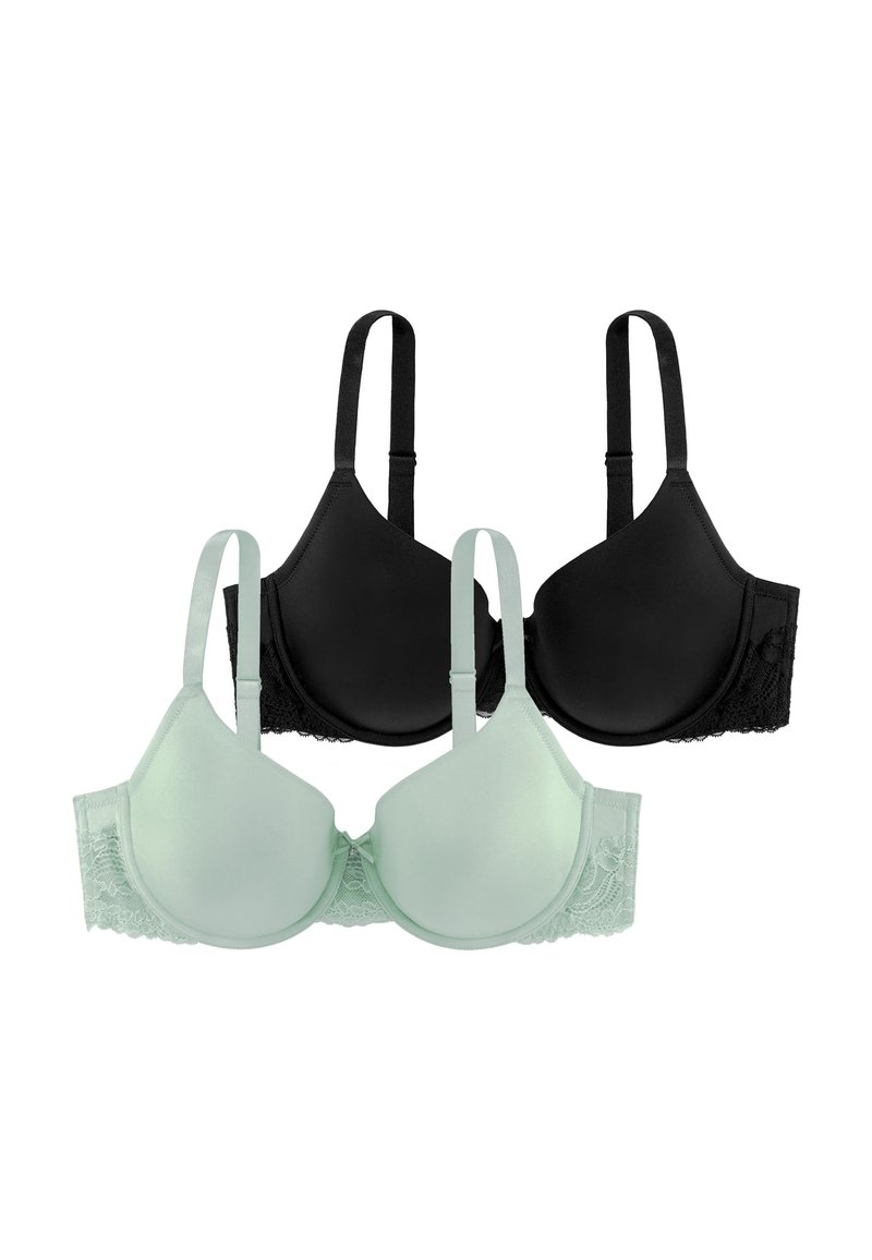DORINA ADELE DEMI 2 PACK - T-Shirt BH - green black/grün - Zalando