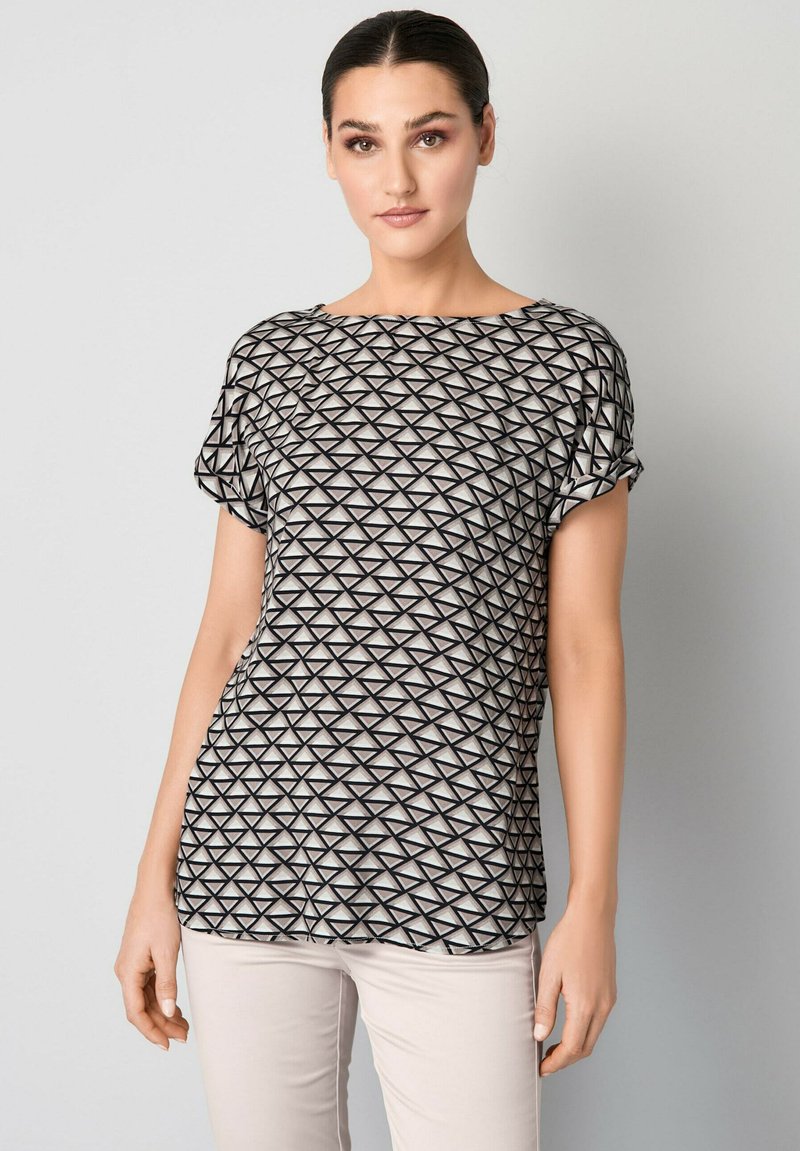 Alba Moda Bluse - taupe/schwarz/taupe - Zalando.ch